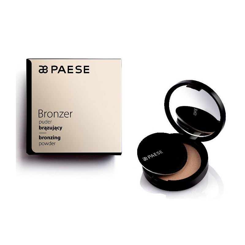 PAESE Bronzer puder brązujący z dodatkiem oleju kokosowego 2M Ciemny Mat