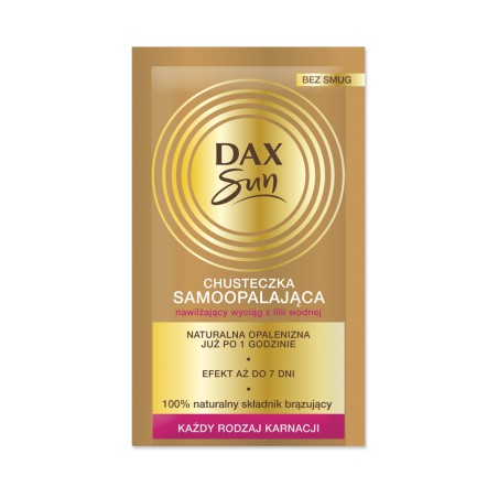 DAX COSMETICS chusteczka brązująca 1szt